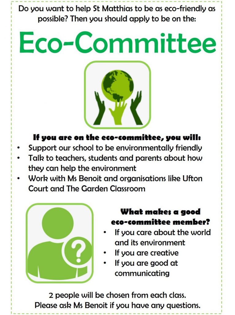 St Matthias Primary School | Join the Eco-Committee